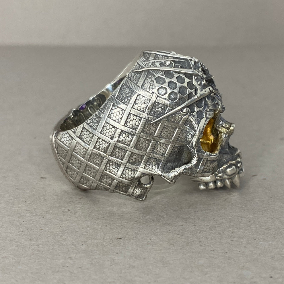PsychedeliTech.4 Skull Ring – Geoff Thomas Designs