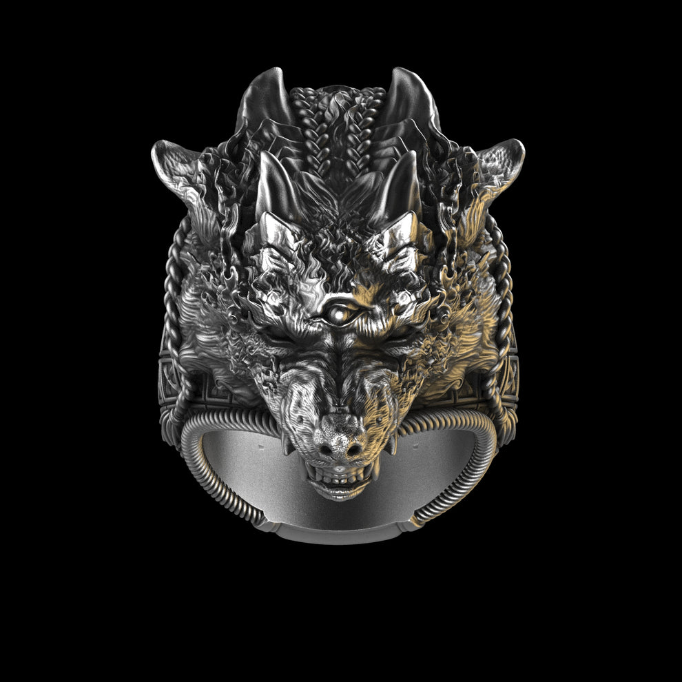 Wolf Shaman Mega Sterling Silver – Geoff Thomas Designs
