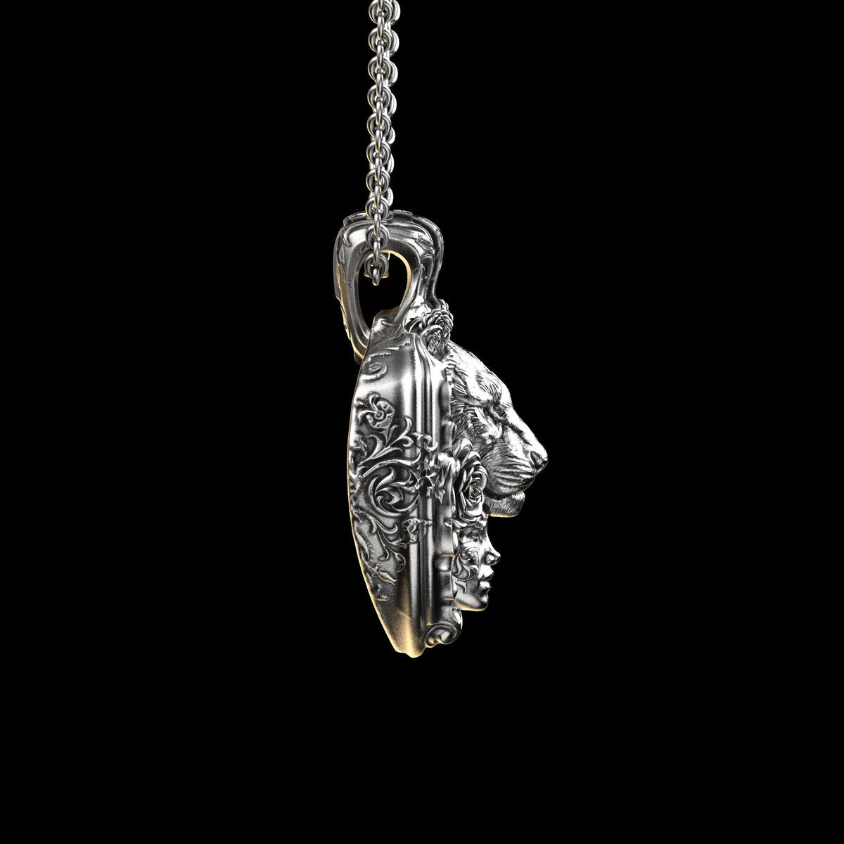 Floral Tigress Pendant Sterling – Geoff Thomas Designs